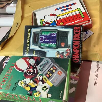 Vintage Handheld Electronics Football Champion Racer + Hello Kitty ...