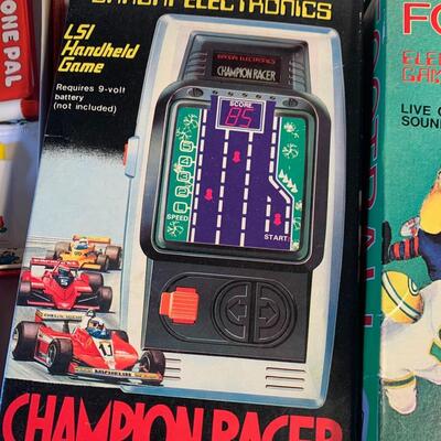 Vintage Handheld Electronics Football Champion Racer + Hello Kitty ...