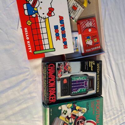 Vintage Handheld Electronics Football Champion Racer + Hello Kitty ...