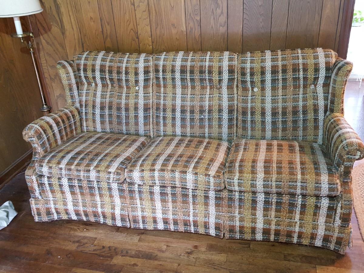 Vintage Ethan Allen sofa EstateSales