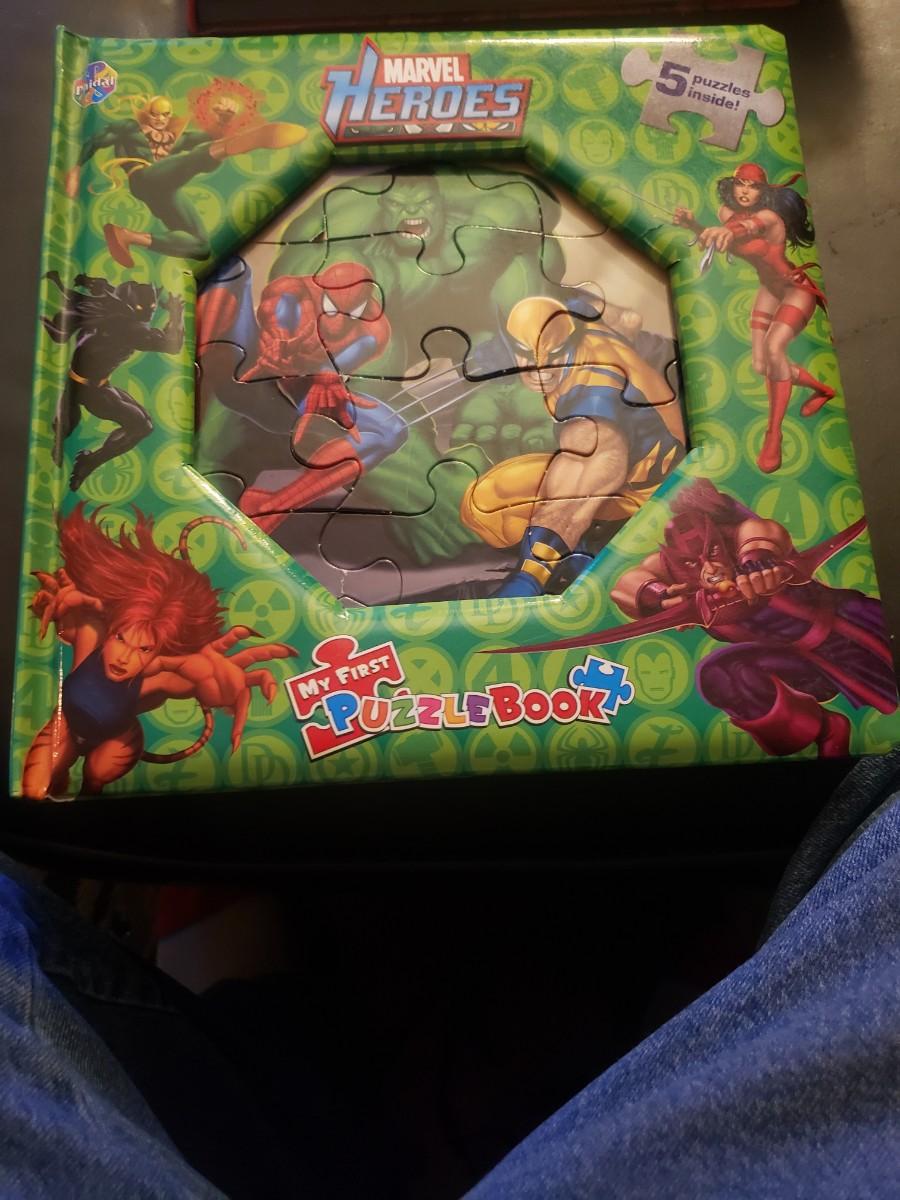 Marvel heroes my 1st puzzle book 5 puzzles | EstateSales.org