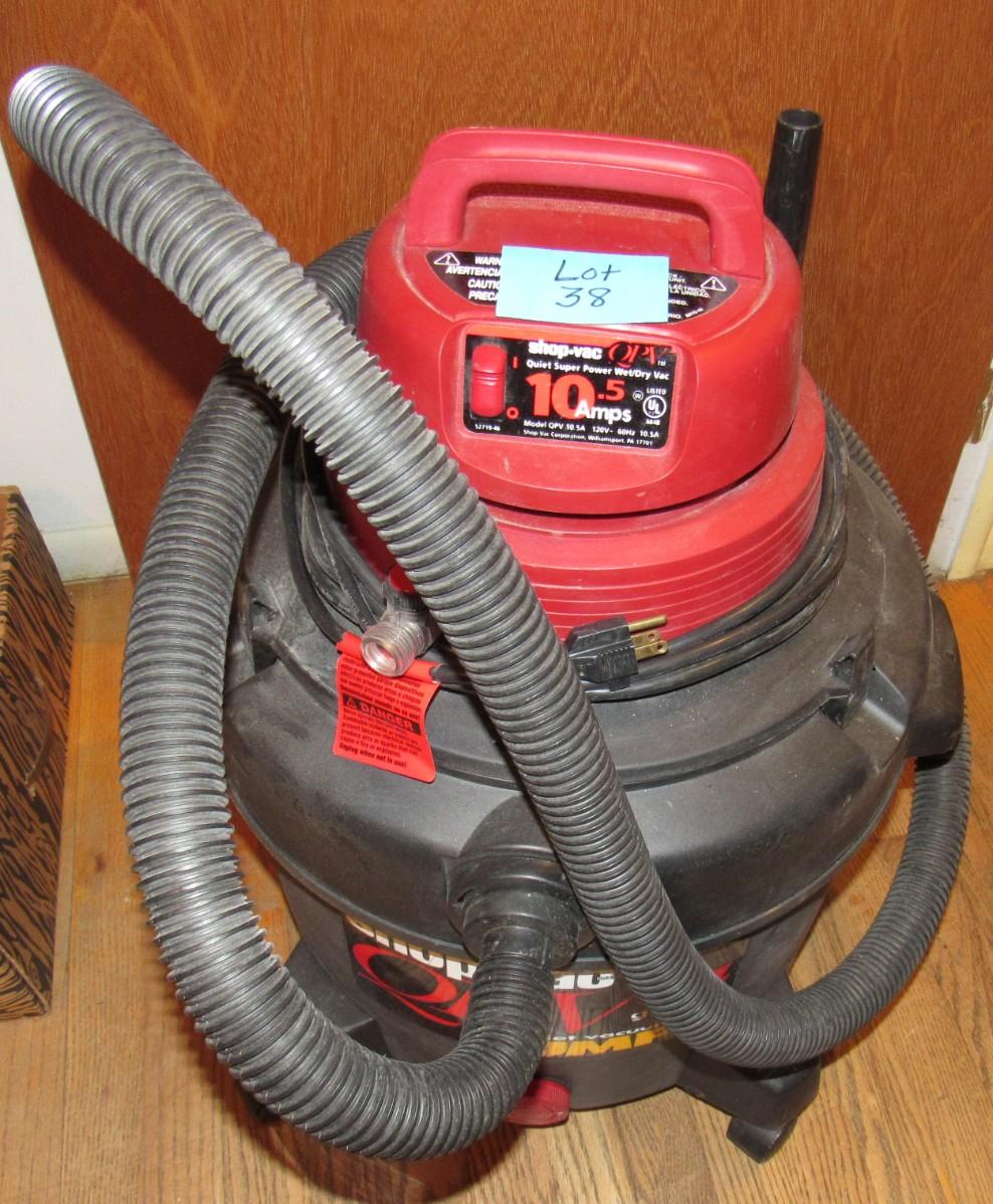 LOT 38 - SHOP VAC 10.5 QPV | EstateSales.org