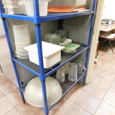 Collection of Commercial Kitchen Plastic Storage Containers and Serving ...