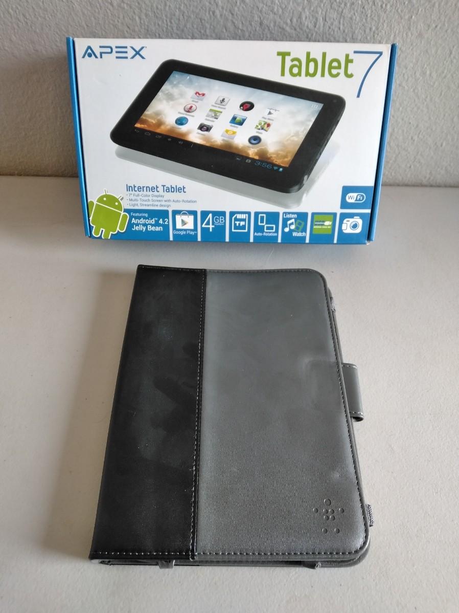 LOT 146 NEW APEX TABLET 7 INTERNET TABLET WITH CASE | EstateSales.org