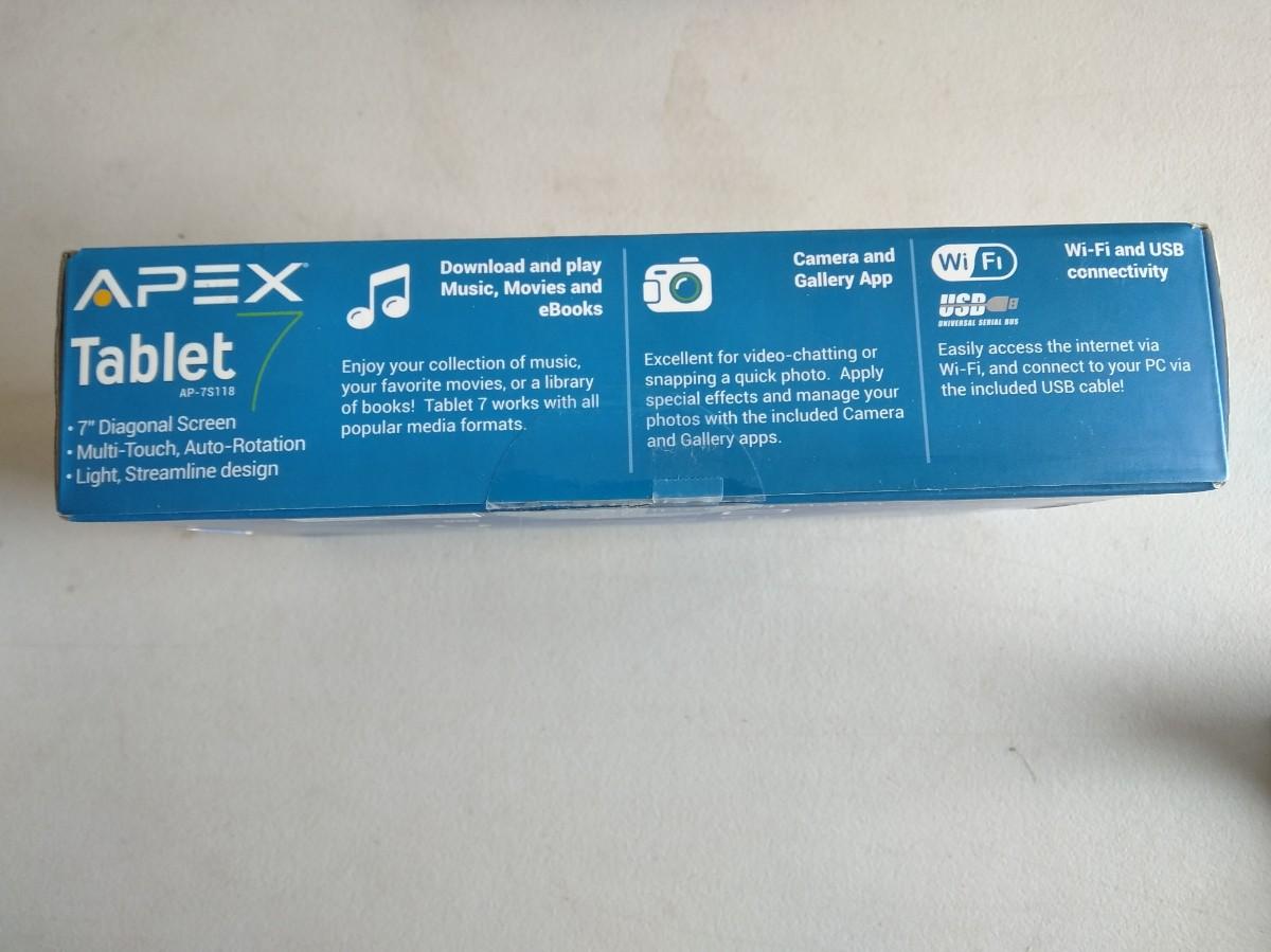 LOT 146 NEW APEX TABLET 7 INTERNET TABLET WITH CASE | EstateSales.org