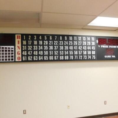 Bingo King Light Up Bingo Display Board 13' (NSB) | EstateSales.org