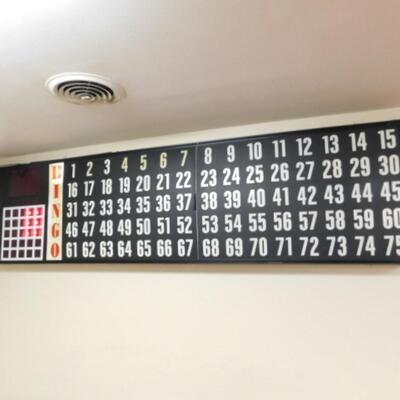 Bingo King Light Up Bingo Display Board 9' (NSF) | EstateSales.org