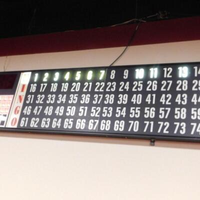 Bingo King Light Up Bingo Display Board 9.5' (SA) | EstateSales.org