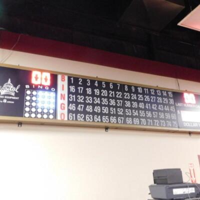 Bingo King Light Up Bingo Display Board 9.5' (SB) | EstateSales.org
