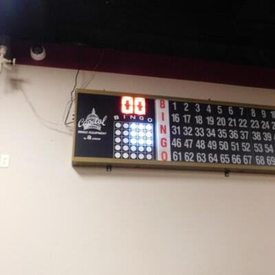 Bingo King Light Up Bingo Display Board 9.5' (SB) | EstateSales.org