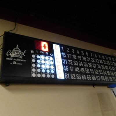 Bingo King Light Up Bingo Display Board 12.5' (SCD) | EstateSales.org