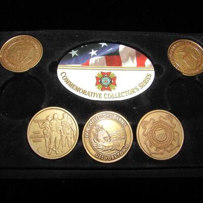 LOT 51 MILITARY COMMEMORATIVE COLLECTORS'S SERIES COINS | EstateSales.org