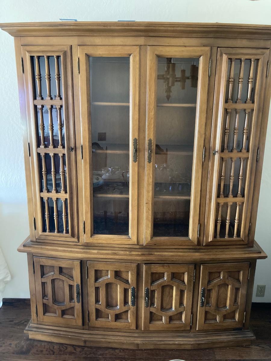 French Walnut Hutch | EstateSales.org