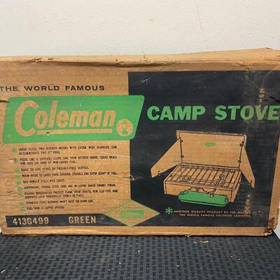 Vintage Coleman 413G Green Camp Stove | EstateSales.org