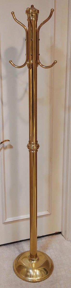 Solid Brass Hall Tree | EstateSales.org