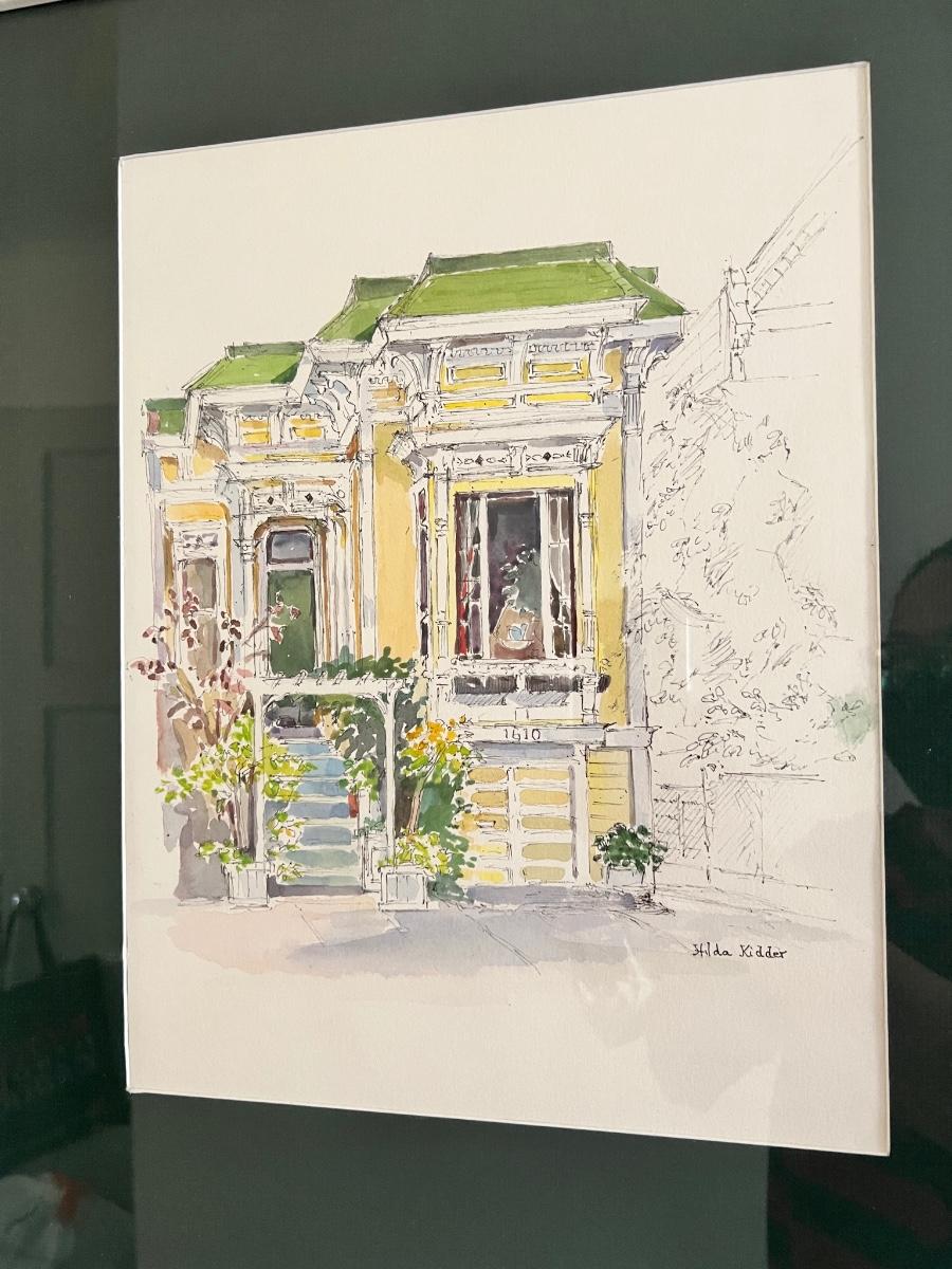 Original Hilda Kidder Victorian Painting | EstateSales.org