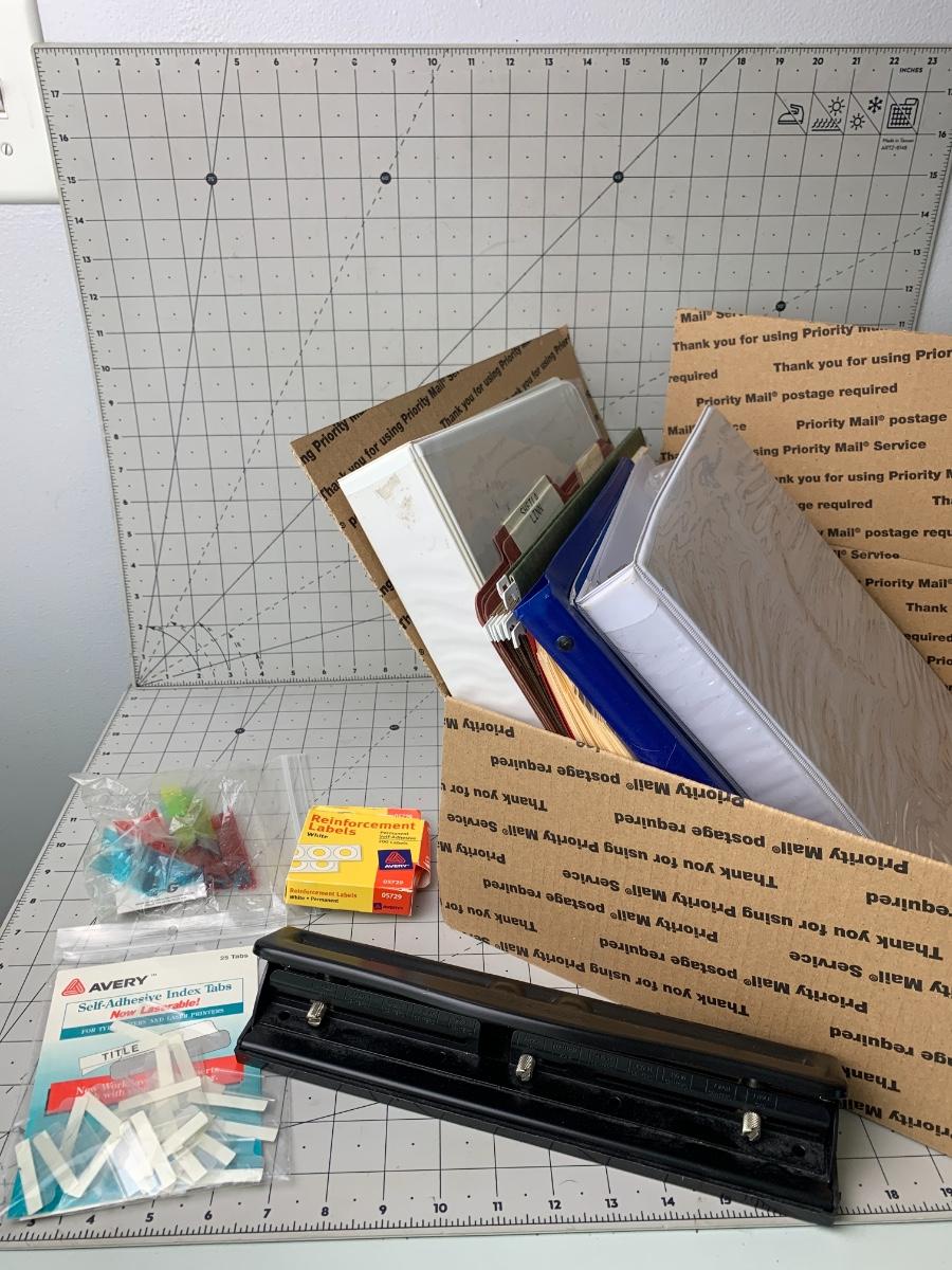 #212 Binders, Hole Punch & File Tabs | EstateSales.org