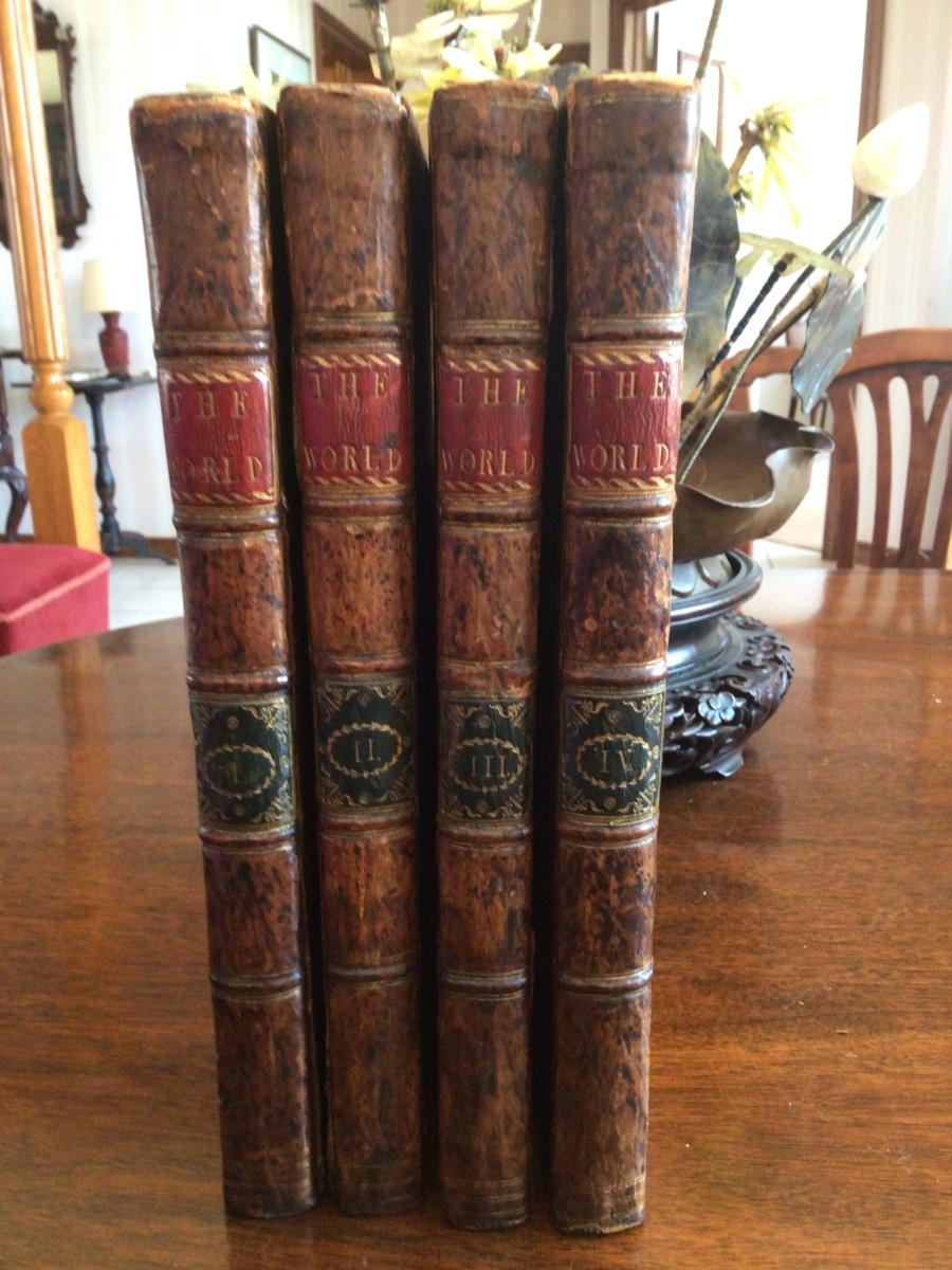 The World for the Year 1753-1756 Leather Antique book set | EstateSales.org