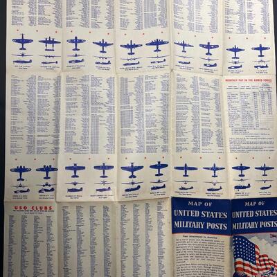 WW2 United States Military Posts Map | EstateSales.org