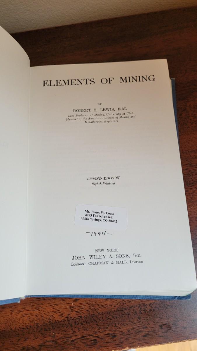 Lot 35: Mining Books | EstateSales.org