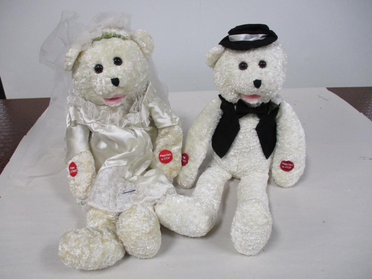 PBC International Bride Bear Singing Plush Doll | EstateSales.org