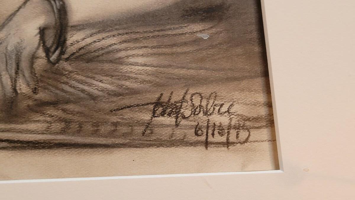 Lot 183: JOHN SORBIE Original 'Untitled' (Nude & Gentleman) Pastel ...