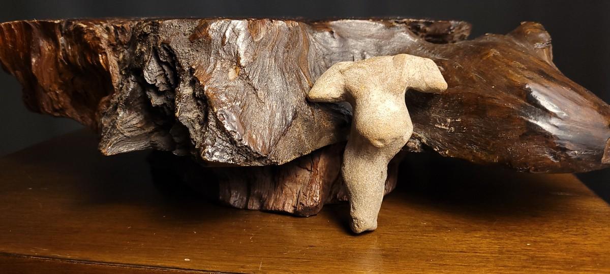 Lot 241; Pre Columbian 3" Tall Carvel Stone Body | EstateSales.org