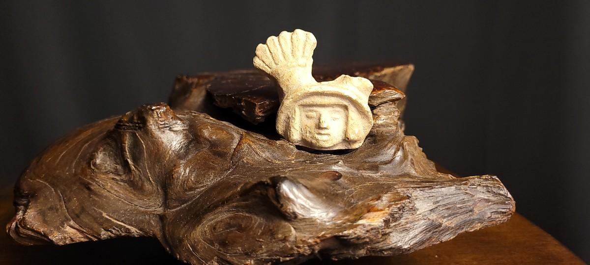 Lot 243: Pre Columbian Effigy Head | EstateSales.org