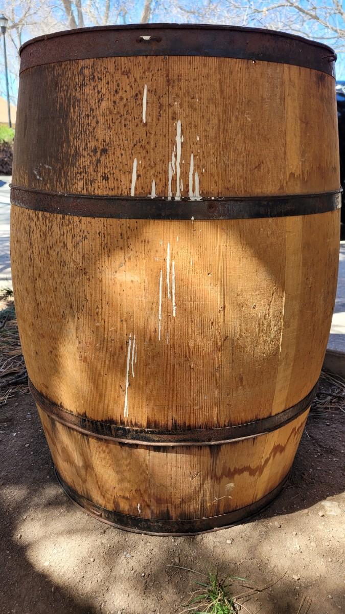 Lot 274: Large Wood Barrel #1 | EstateSales.org