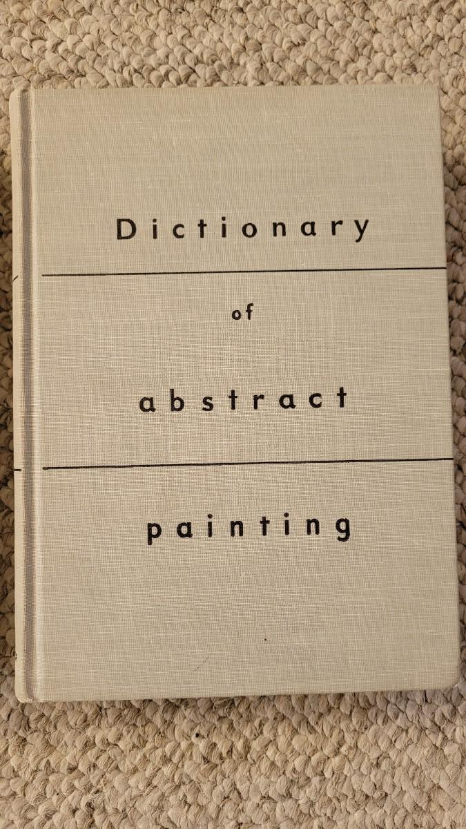 Lot 76: Dictionary of Abstract Painting and of Modern Painting ...