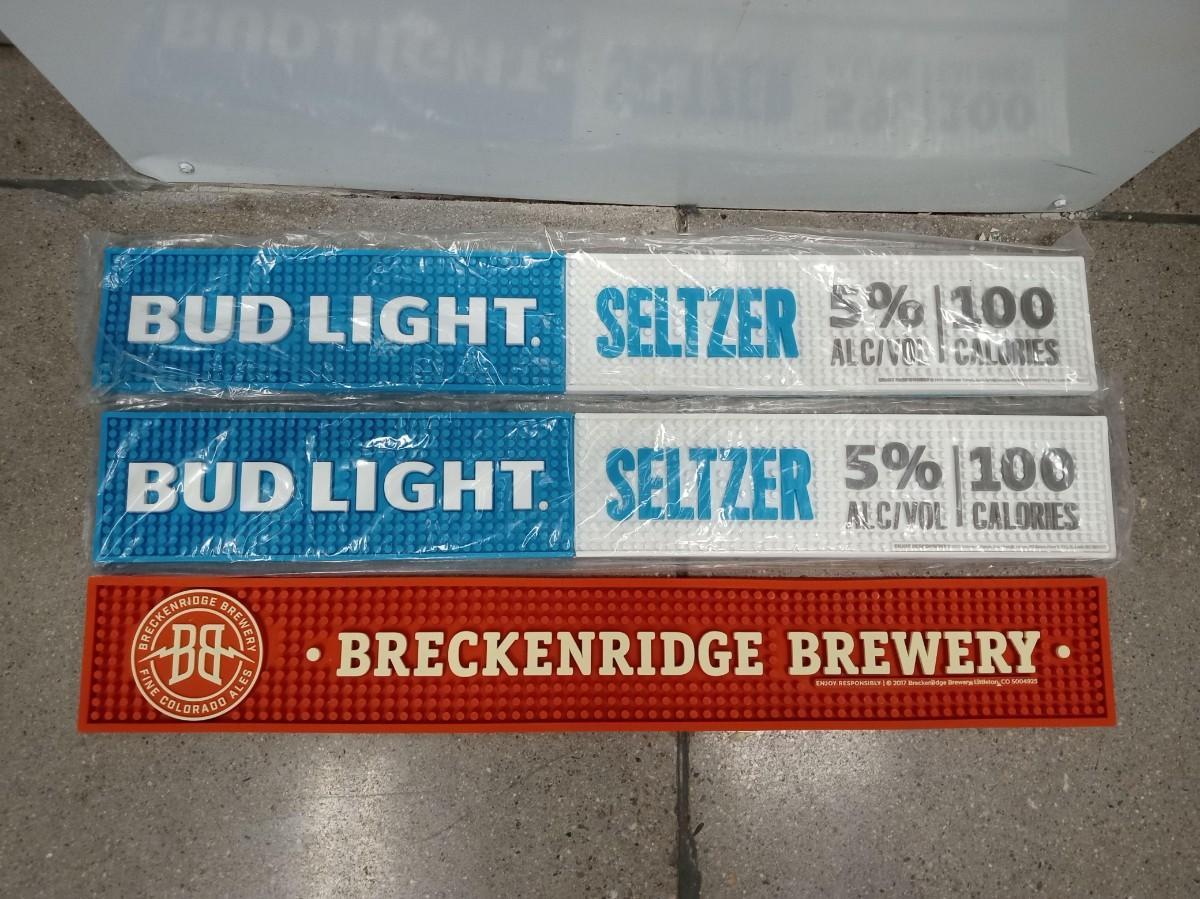 LOT 76 NEW BRECKENRIDGE BREWERY AND BUD LIGHT BAR DRINK MATS ...