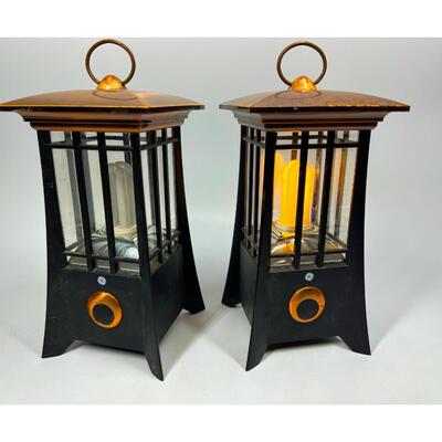 Pair of General Electric Mission Fluorescent Lanterns | EstateSales.org