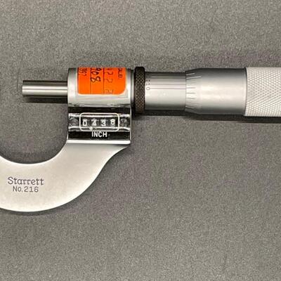 Starrett No. 216 Digit Counter Outside Micrometer | EstateSales.org