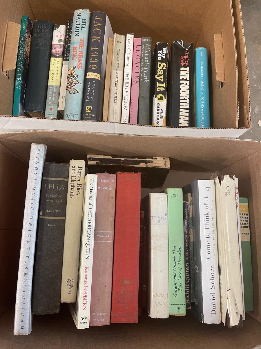 462 Two Boxes of Vintage Hardback Books. | EstateSales.org