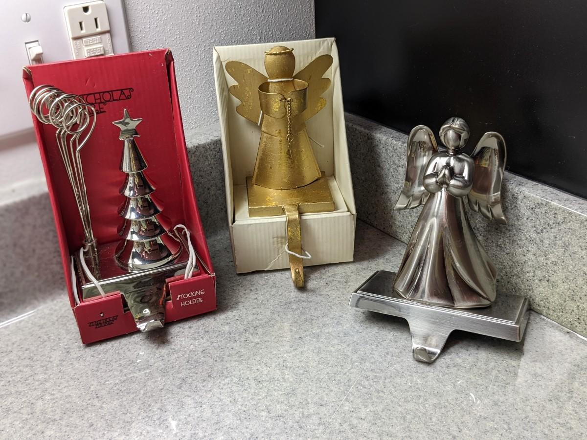 Set of New Stocking Holders, angels | EstateSales.org