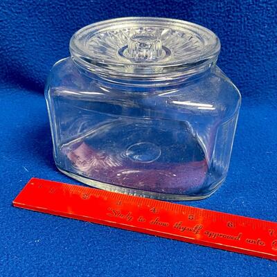 Unique Triangular Glass Jar Canister Vintage Scurlock Kontanerette ...