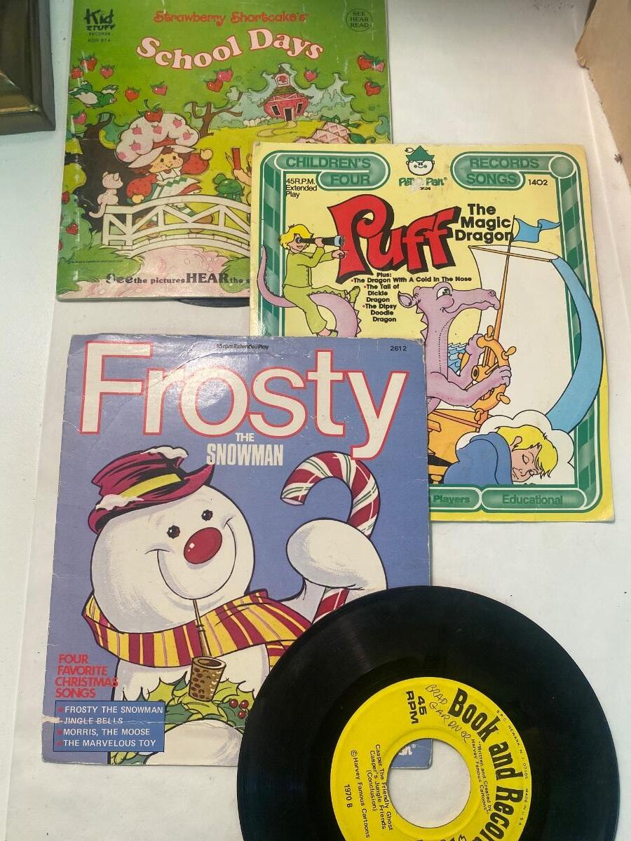 Frosty Puff the Magic Dragon and Strawberry Shortcake VIntage 45s ...