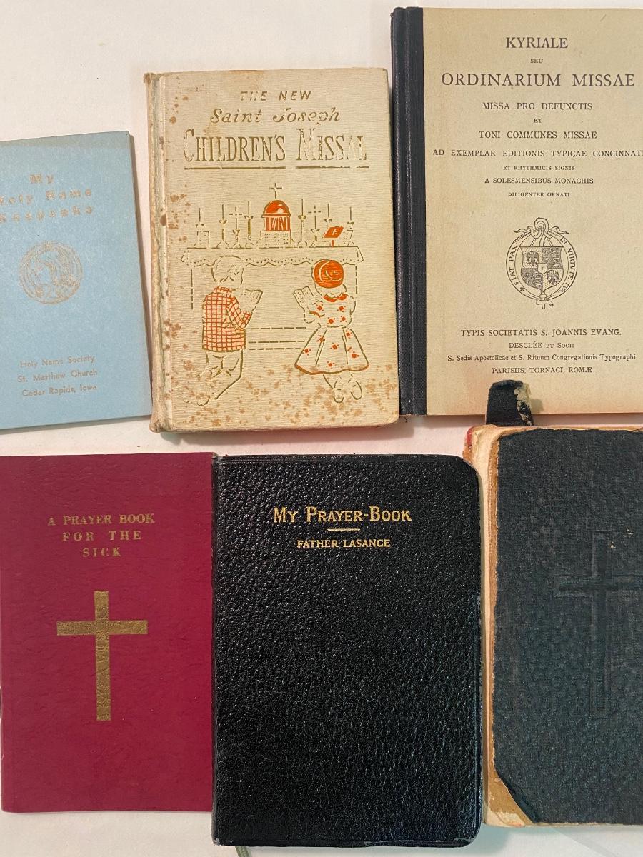Six Vintage Catholic Religious Prayer Books | EstateSales.org