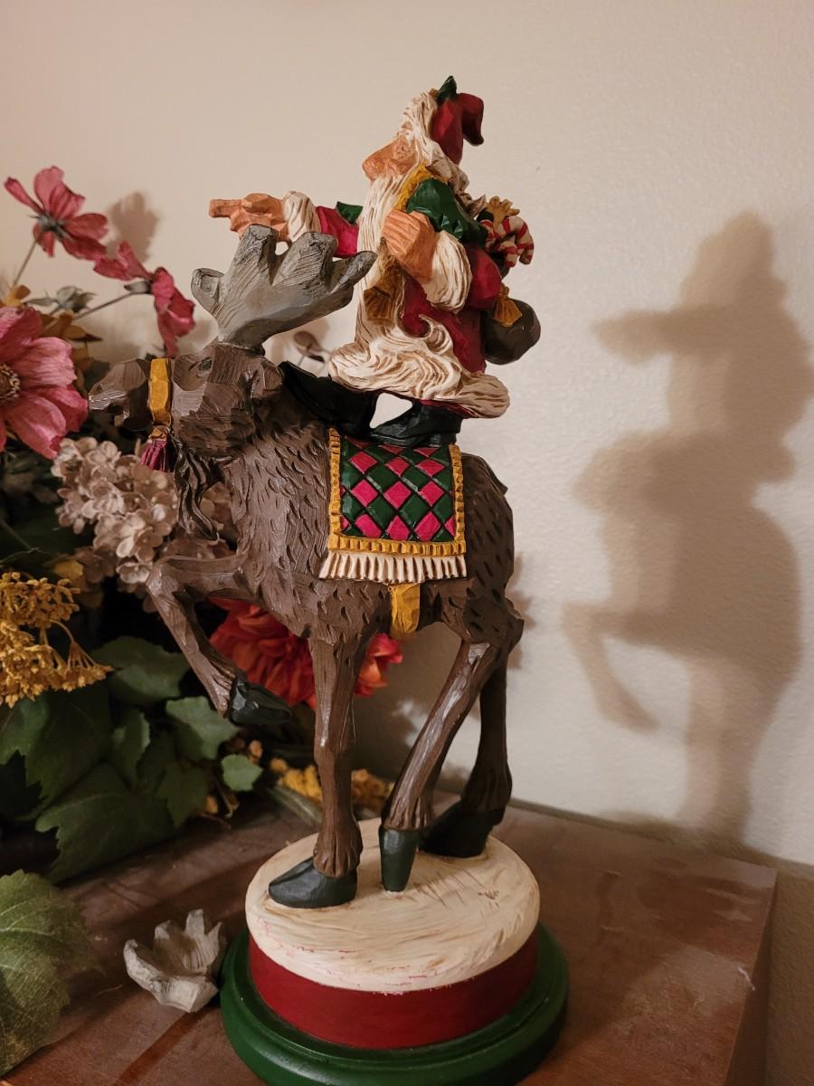 David Frykman Large Santa on Moose/Reindeer | EstateSales.org