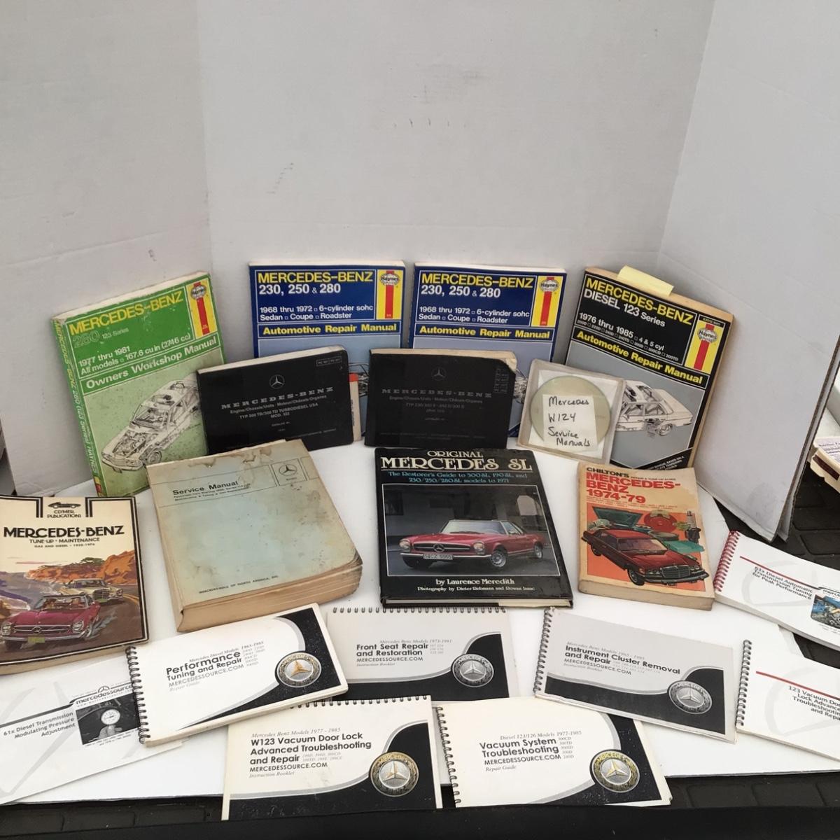 269 Vintage Mercedes Benz Repair, Service Manuals and specialized ...