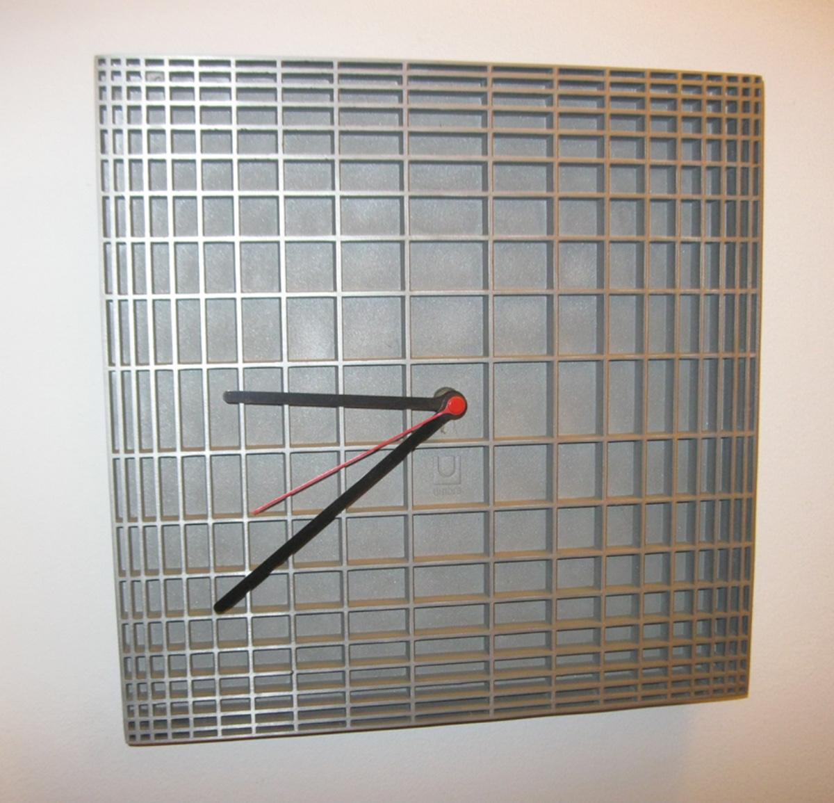 Lot 128 Metal Umbra Wall Clock Geometric Design Matt Carr Quartz ...