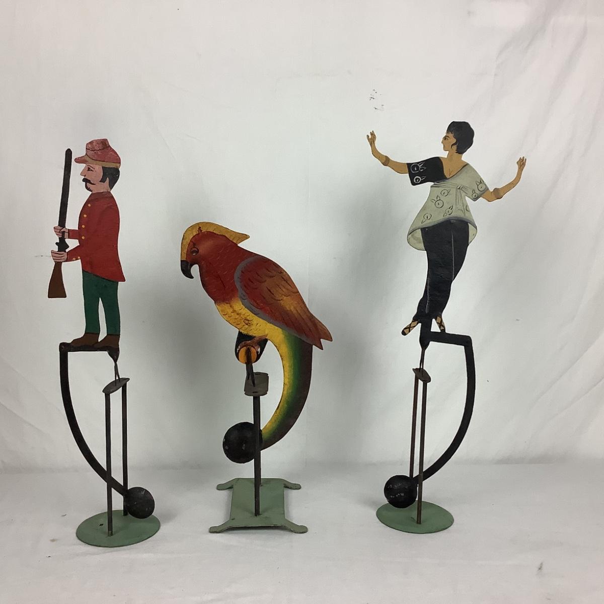 944 Set of Three Vintage Balancing Toys | EstateSales.org