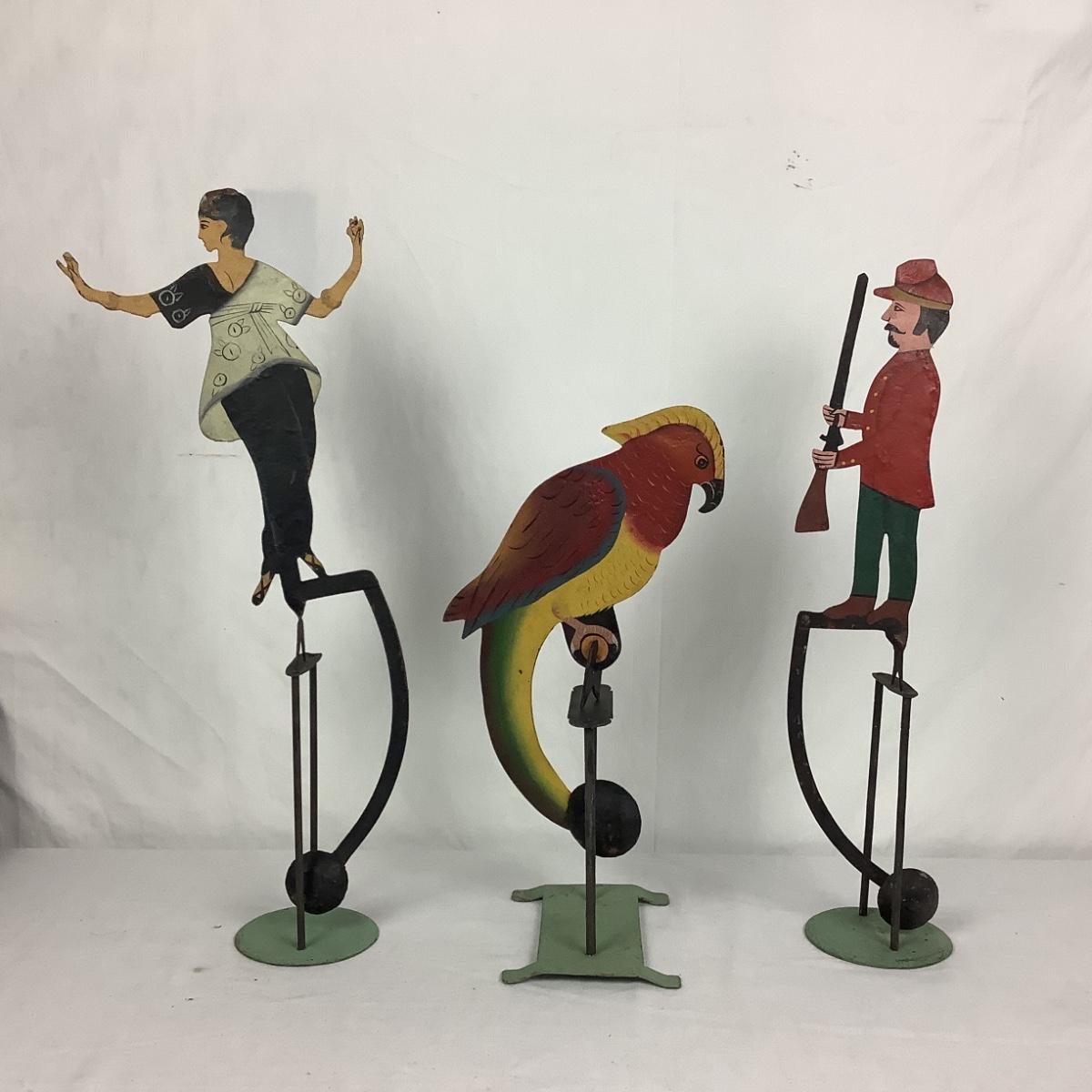 945 Set of Three Vintage Balancing Toys | EstateSales.org