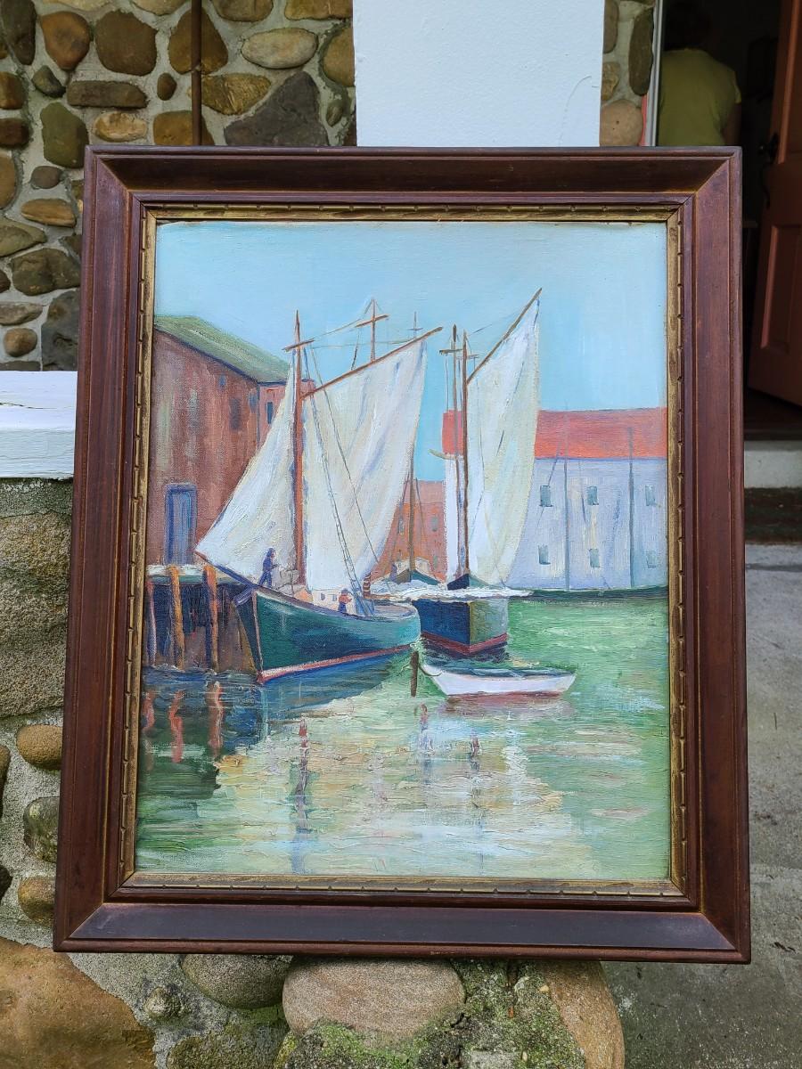 LOT 79C: Vintage Ed Drew Signed Painting | EstateSales.org