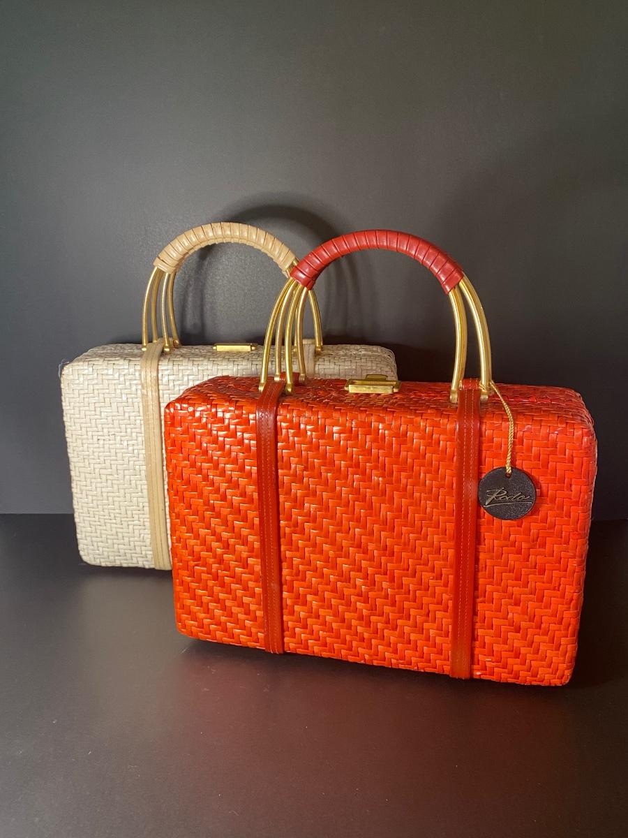 LOT 130: Vintage Rodo Wicker Bags | EstateSales.org
