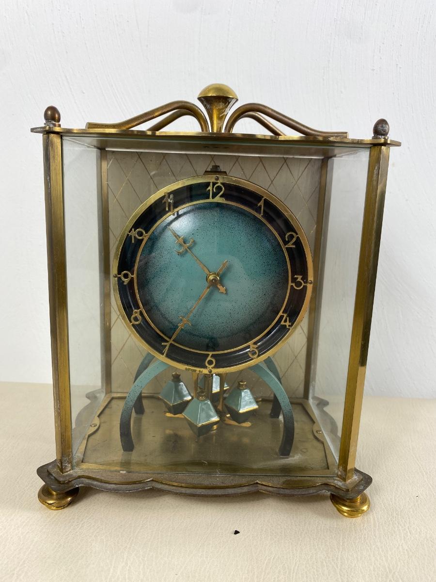 Vintage Edgar Henn German Mantle Art Deco Anniversary Clock Untested ...