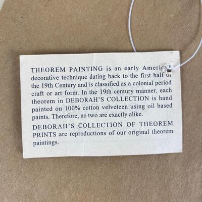 Vintage Framed Theorem Painting On Velvet Deborah's Collection ...