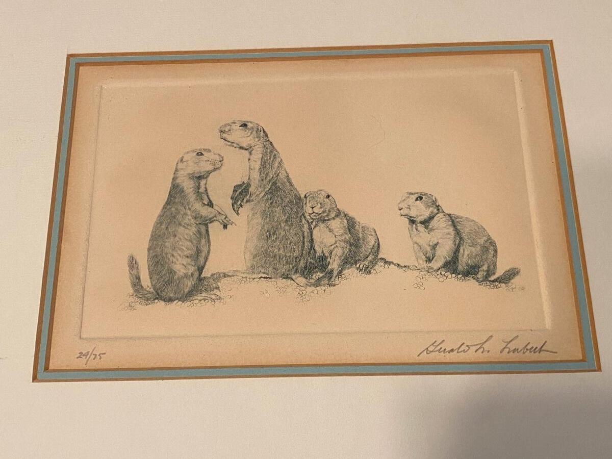 Lot 300: Two Pieces of Numbered and Signed lithographs by Gerald Lubeck ...