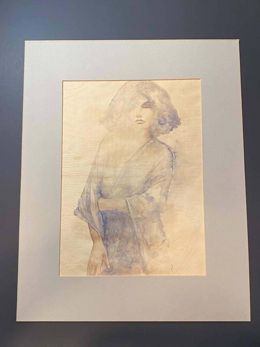 Lot 309: Watercolor Signed Painting W. Knott | EstateSales.org