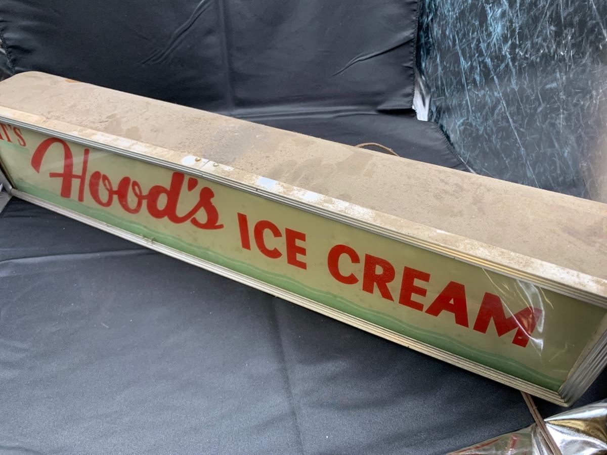 Hoods ice cream sign | EstateSales.org